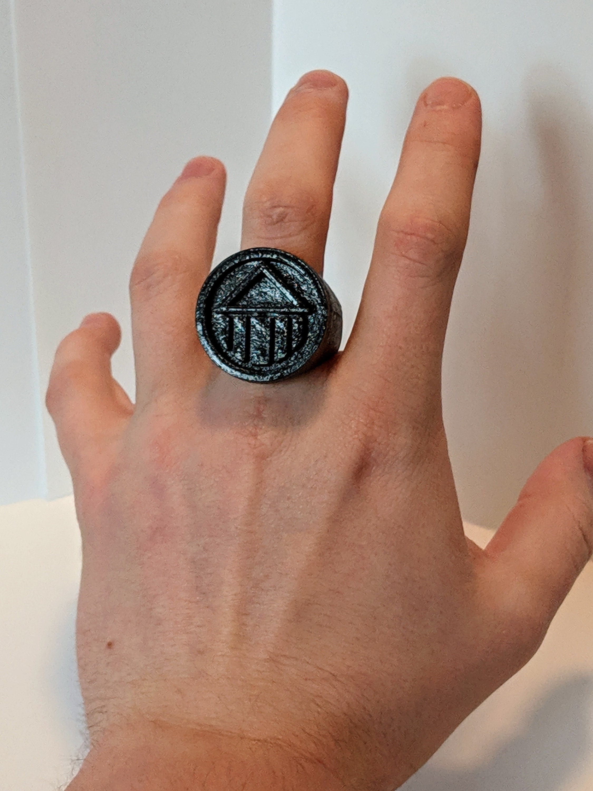 3D Printed Black Lantern Corps Ring of Death - Etsy