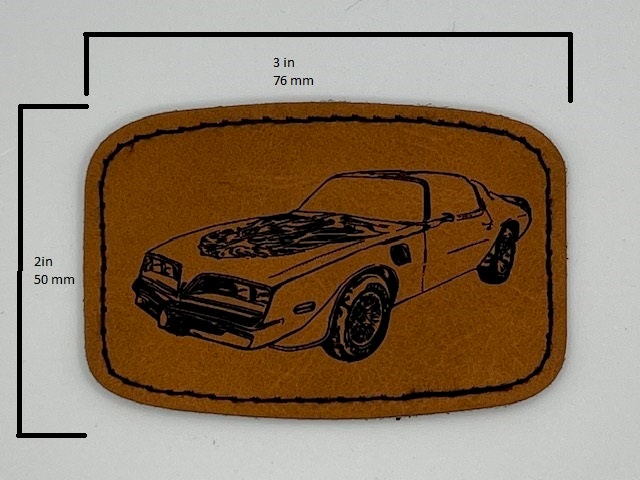 Trans Am Fans Patch faux Leather Iron on or Sew - Etsy