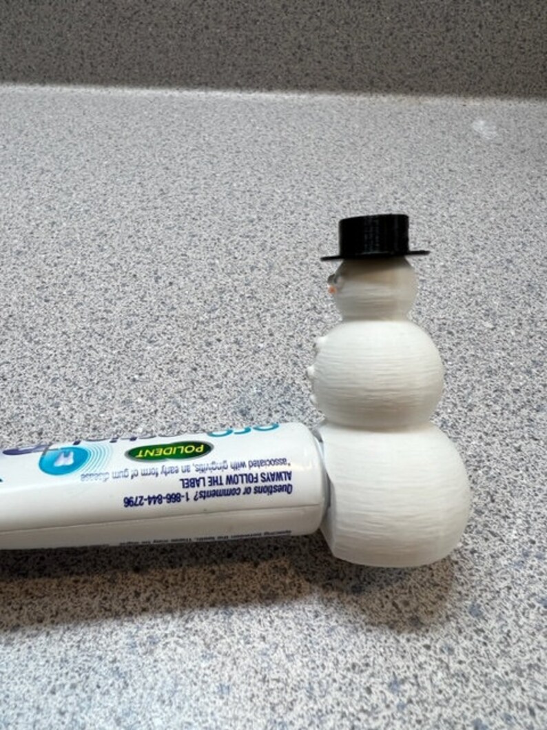 Pooping Snowman Tooth Paste Topper - Etsy