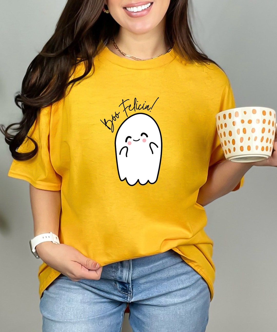 Cute Ghost Tee Boo Felicia Halloween Spirit T-shirt - Etsy