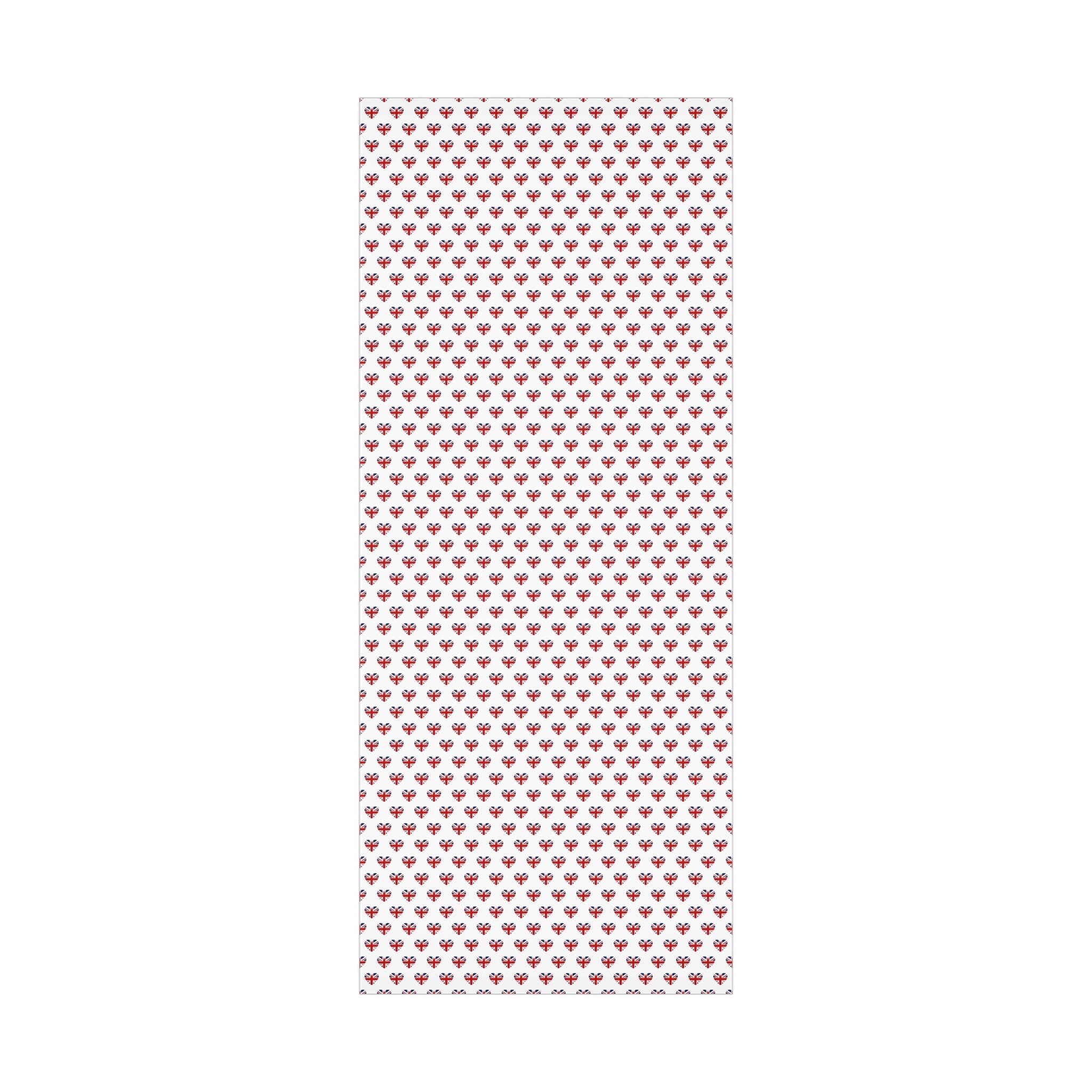 Anglophile's Delight: Custom Heart UK Flag Wrapping Paper, Great for ...