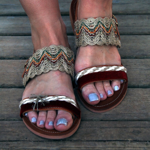 Gypsy Sandals - Etsy