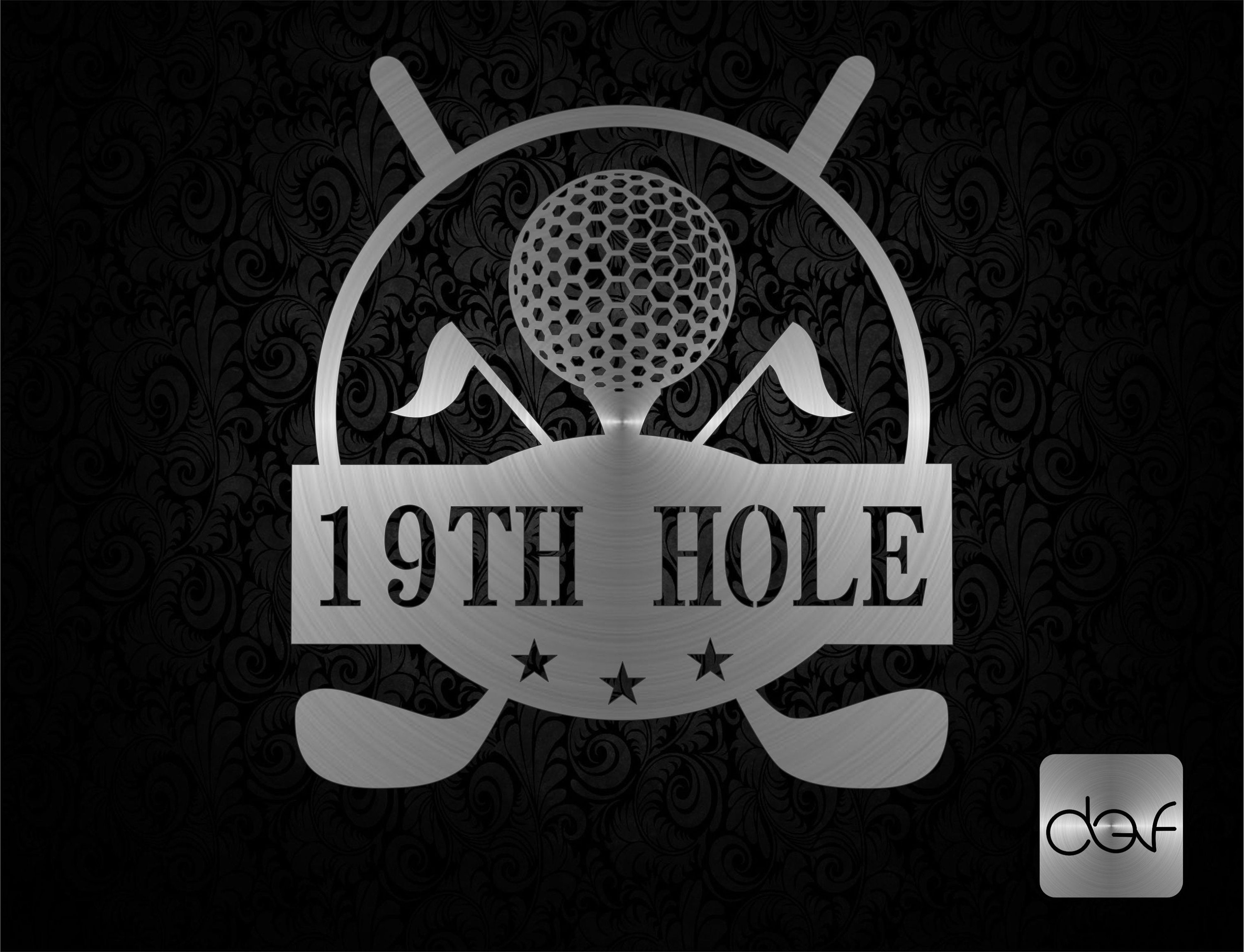 Golf Monogram Dxf Cnc Dxf For Plasma Laser Waterjet Plotter Etsy