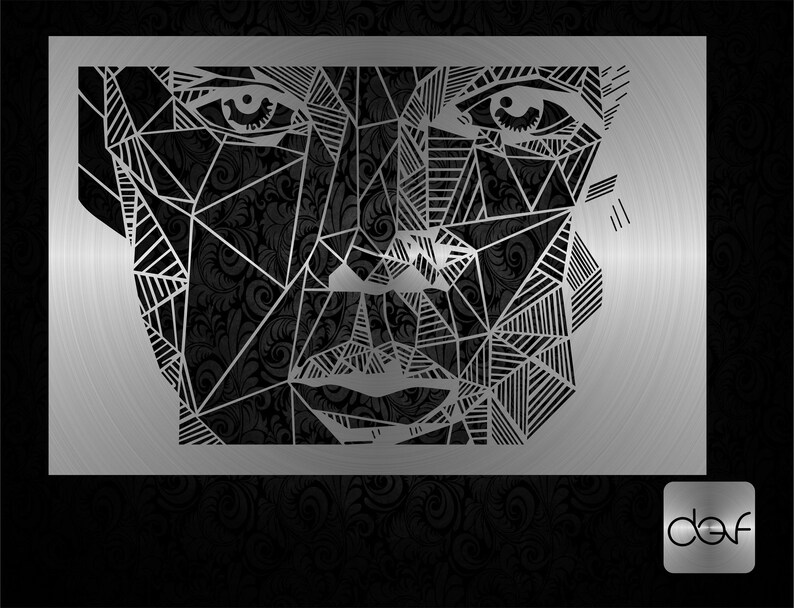 Geometric Woman Face Art DXF CNC Dxf for Plasma Laser - Etsy Australia
