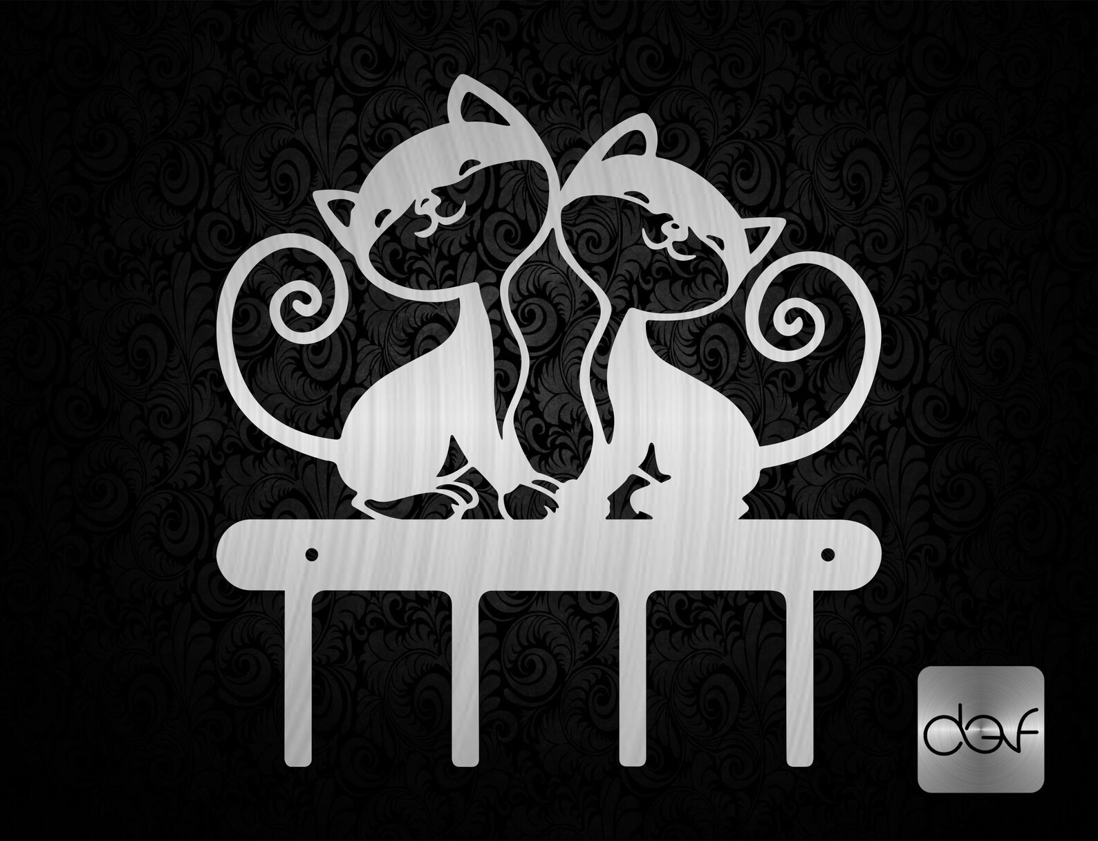 Cat Key Holder DXF CNC Dxf for Plasma Laser Waterjet Plotter | Etsy