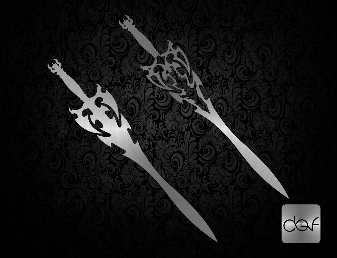 Two Layers Swords DXF CNC Dxf for Plasma Laser Waterjet - Etsy