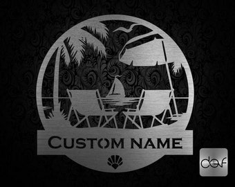 Beach Dxf File - Etsy