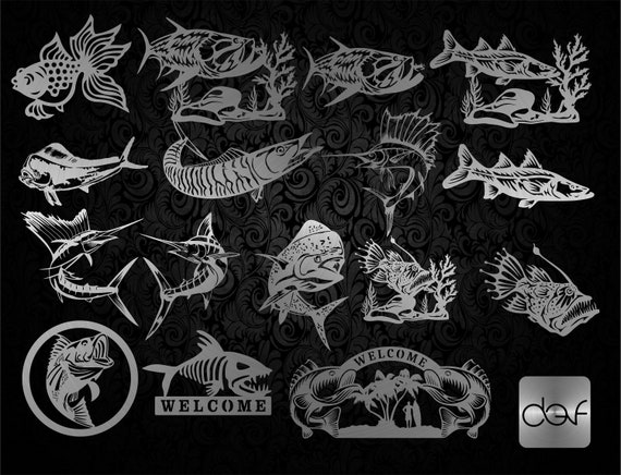 Pack Fisch Marline DXF CNC dxf für Plasma Laser Waterjet - Etsy Österreich
