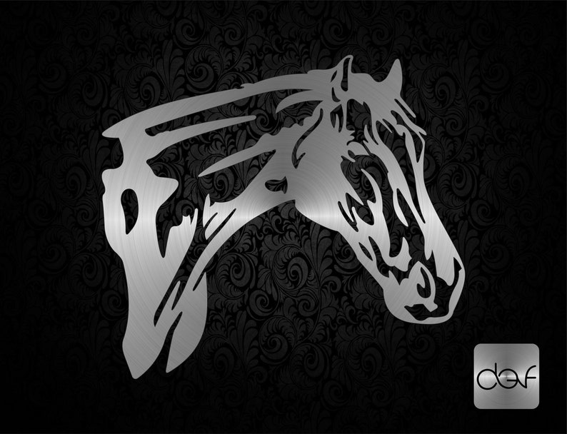 Cheval clipart DXF CNC dxf pour Plasma Laser Waterjet | Etsy France