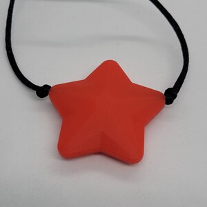 Textured Star Silicone Sensory Necklace Fidget - Etsy