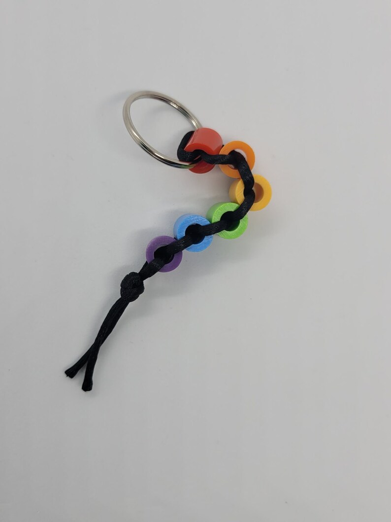 Big Bead Fidget Keychain 16 Color Options | Etsy