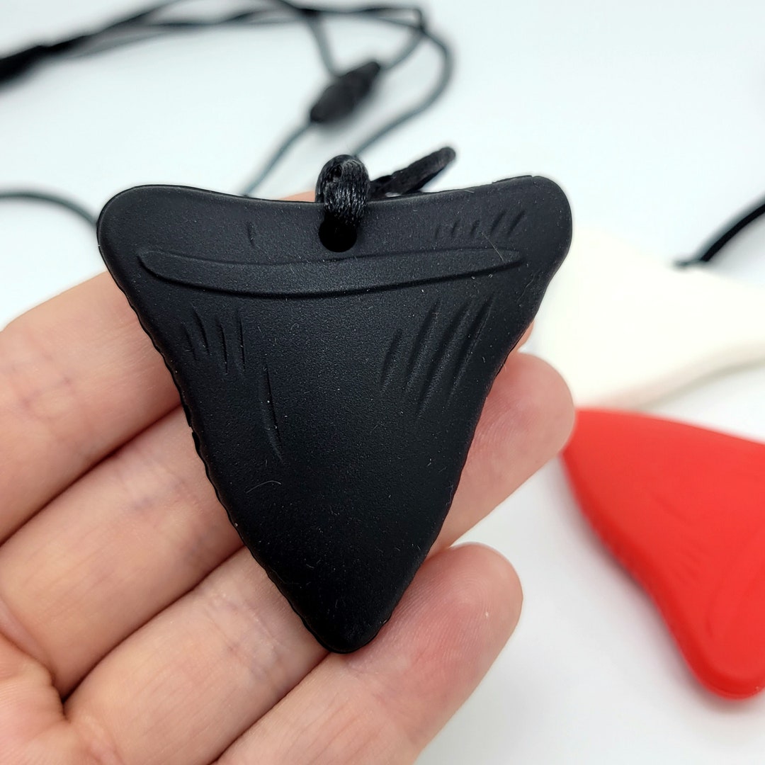 Shark Tooth Silicone Fidget Necklace - Etsy