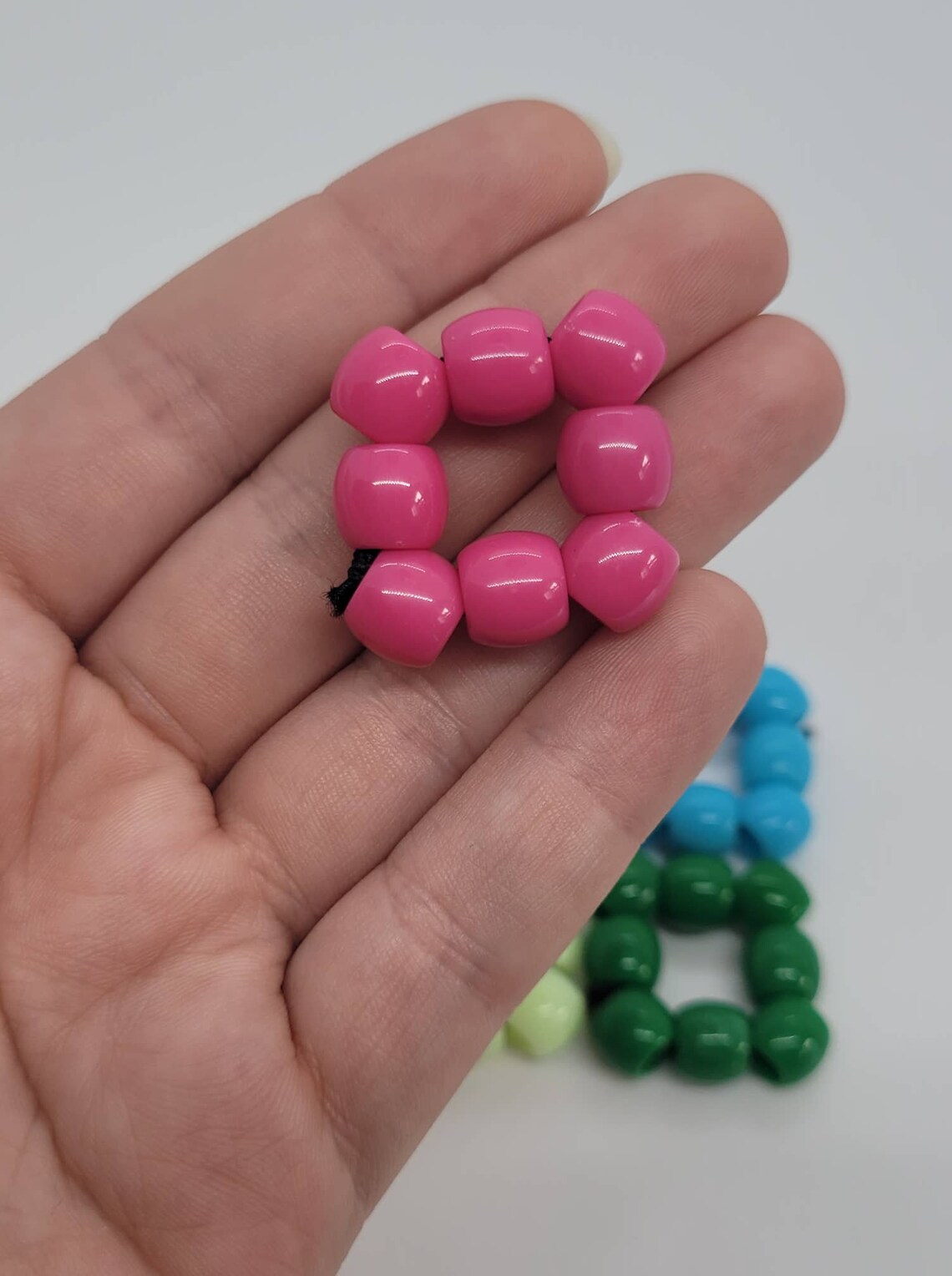 Beaded Finger Ring Fidget Smooth Bead Elastic Fidget 9 | Etsy