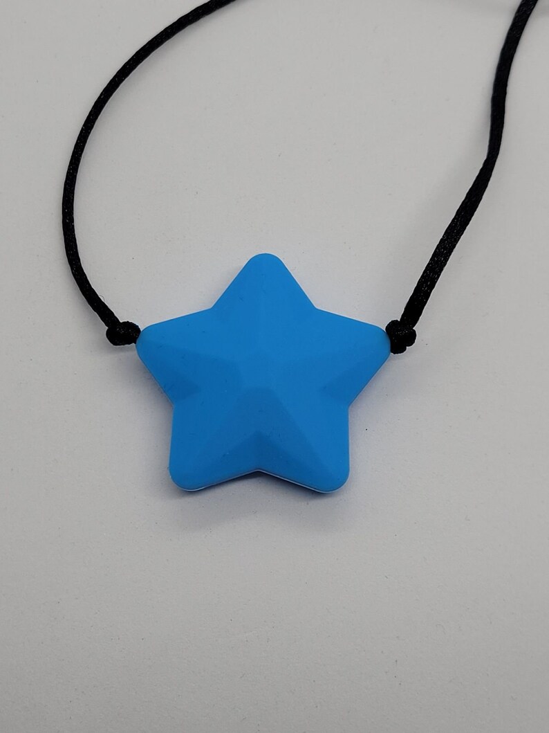 Textured Star Silicone Sensory Necklace Fidget - Etsy