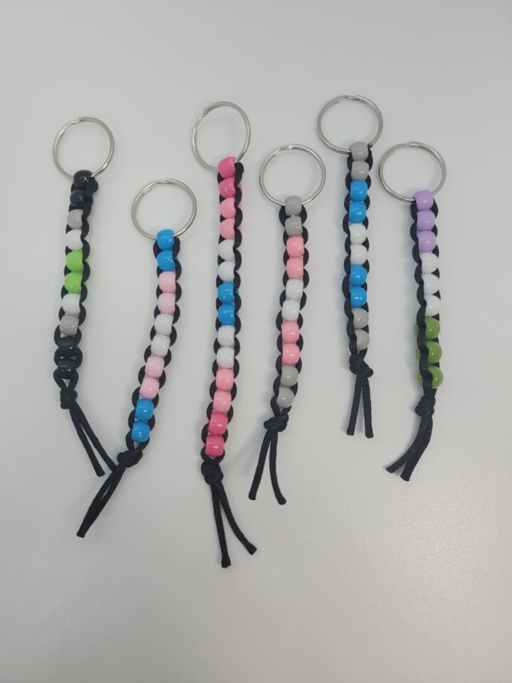 Pride Small Bead Keychain Fidget 20 Pride Flags | Etsy