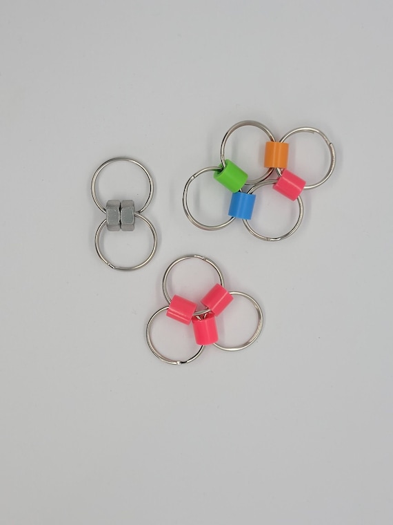Key Ring Fidgets 3 Styles and 16 Colors | Etsy