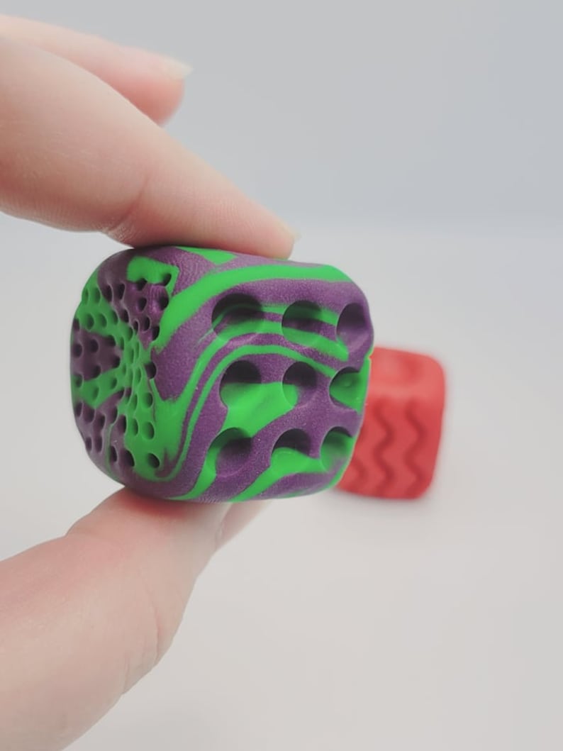 Worry Stone Fidget Cube - 21 Color Options! - Finger Fidget - Etsy