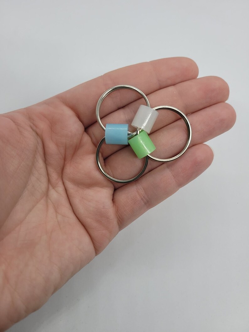 Glow in the Dark Key Ring Fidgets | Etsy