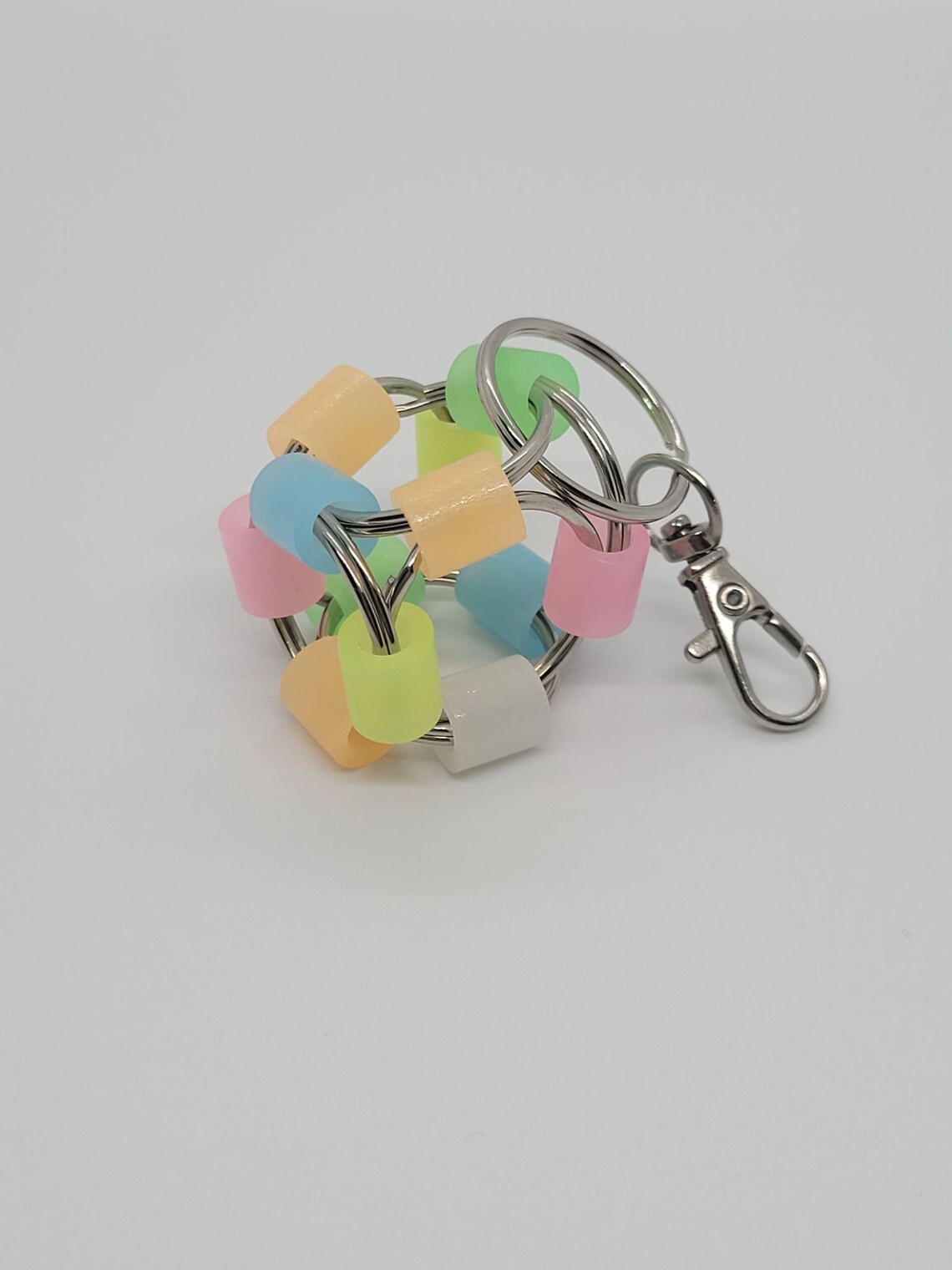 Glow in the Dark Cubed Finger Fidget Keychain - Etsy