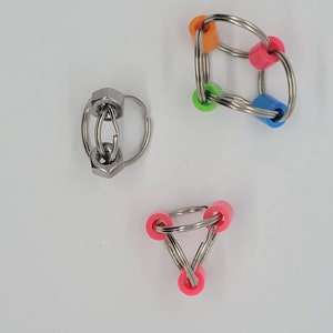 Key Ring Fidgets - 3 Styles and 16 Colors! - Etsy