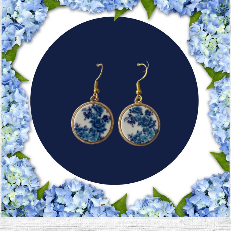 Hydrangea Earrings - Etsy