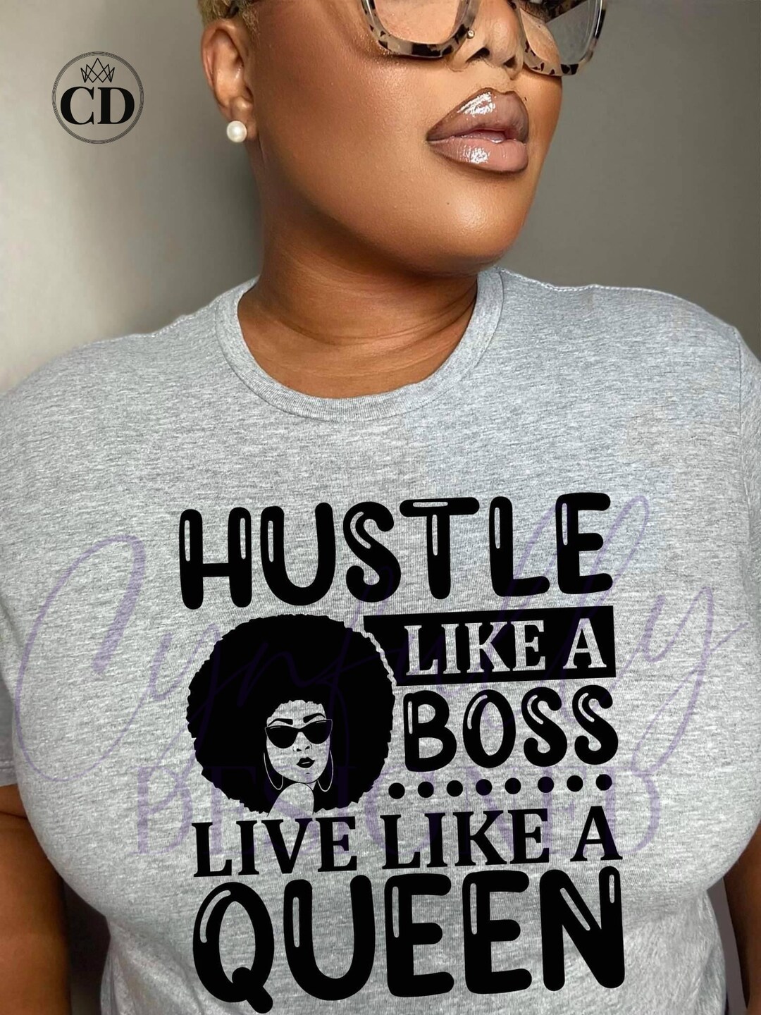 Hustle Like A Boss, Live Like A Queen Entrepreneur Tee Mom Boss Shirt ...