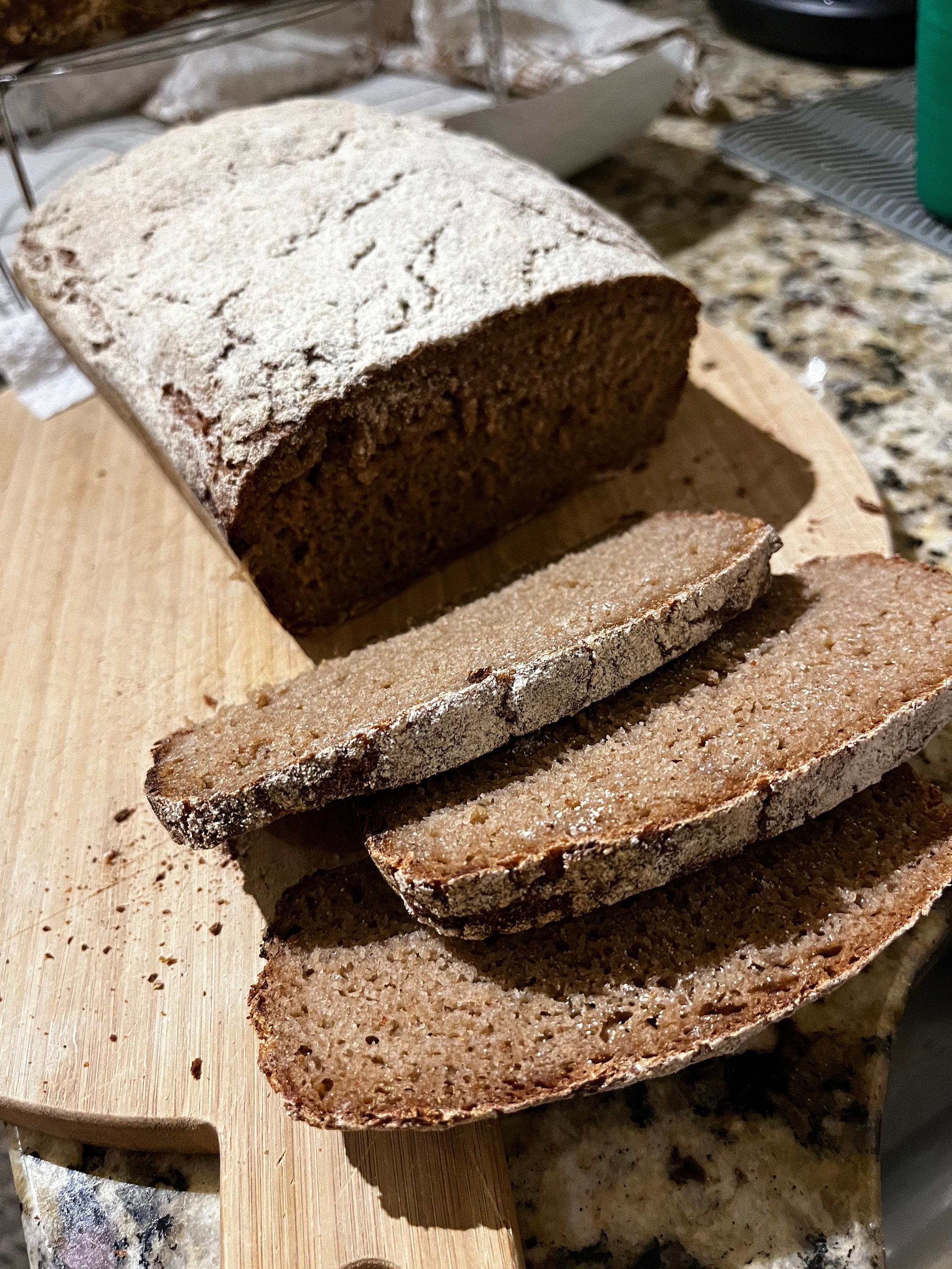 Sourdough Rye Bread (with 100% Rye Flour) Fresh Bread Home Made German ...