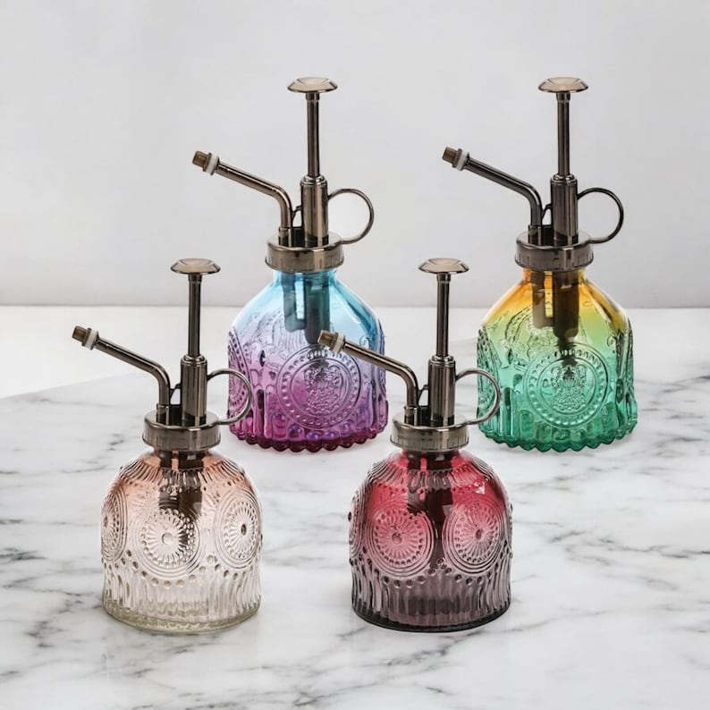 Vintage Glass Plant Mister – Retro Style Watering Spray Bottle for Air ...