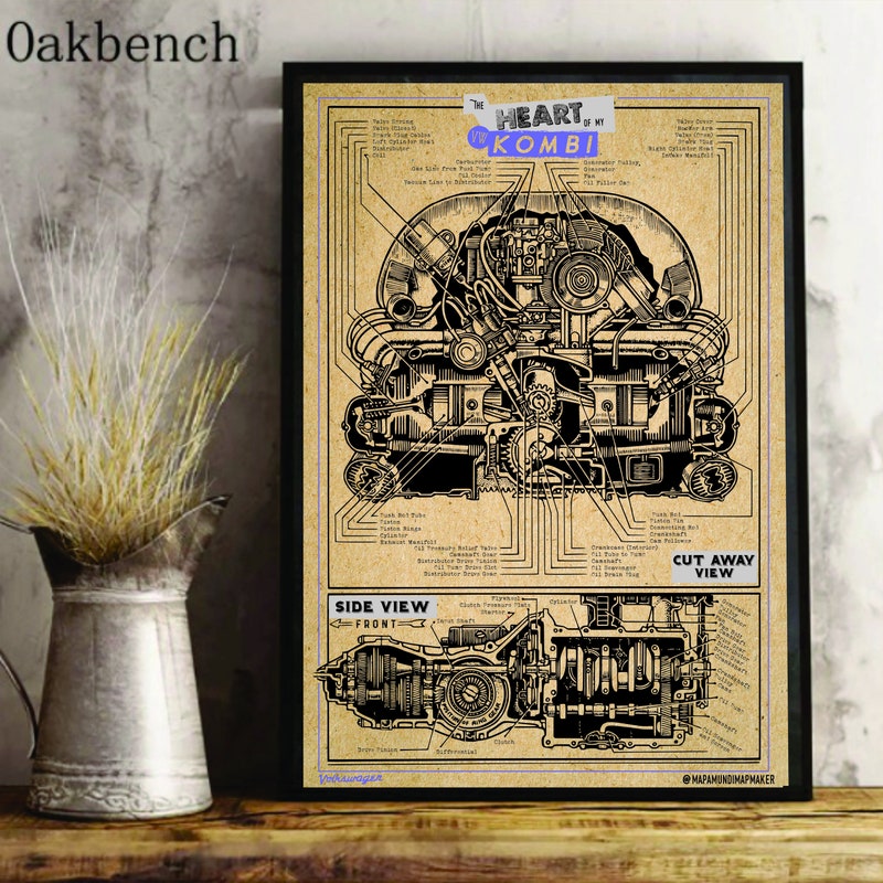 Vw Beetle Blueprint - Etsy