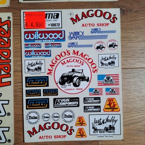 Parma | Vintage Decals | RC Models | Nascar | 6 Sheets - Etsy
