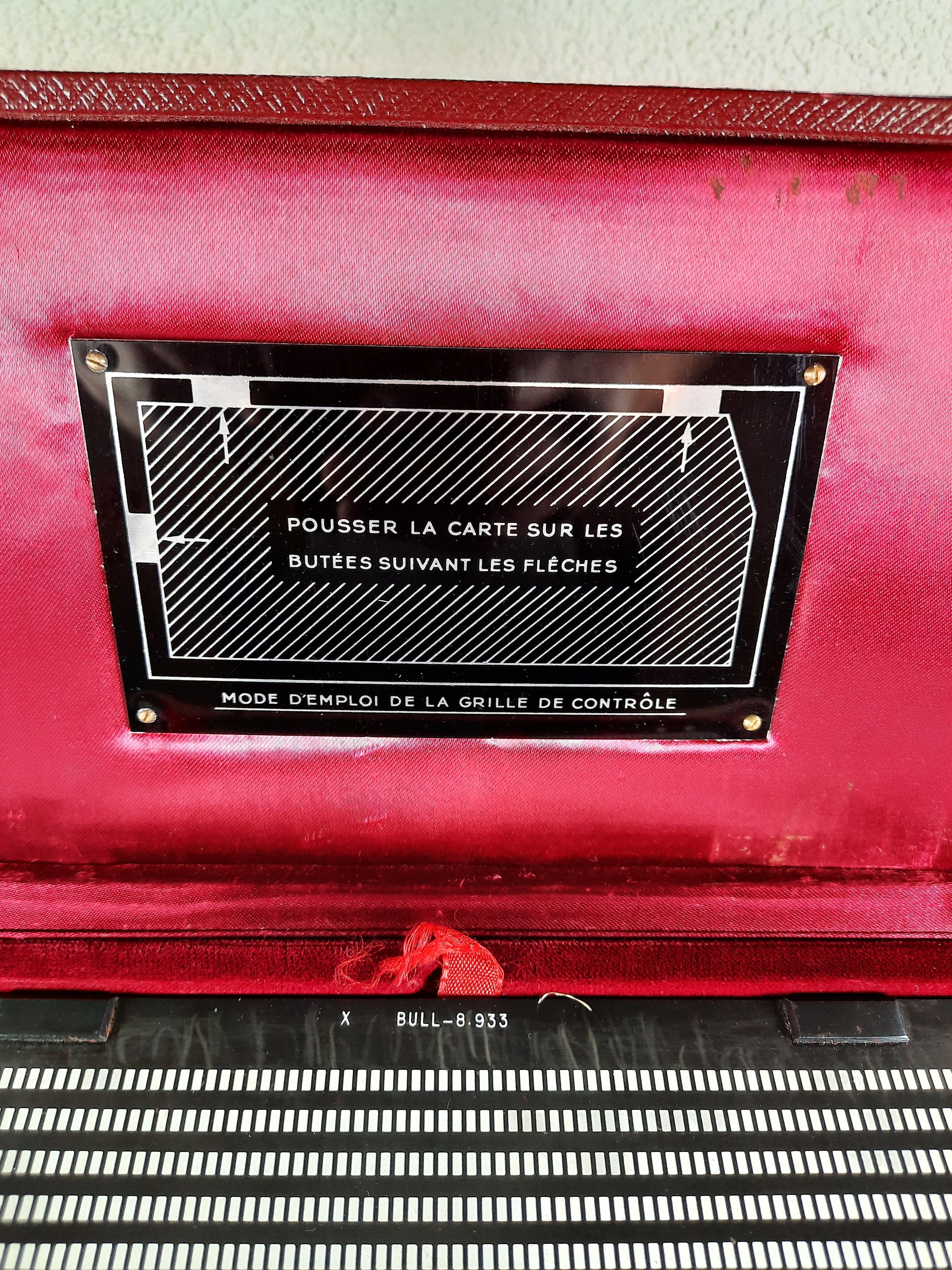 Controlerooster Voor Ponskaarten Vintage Computersystemen BULL ...