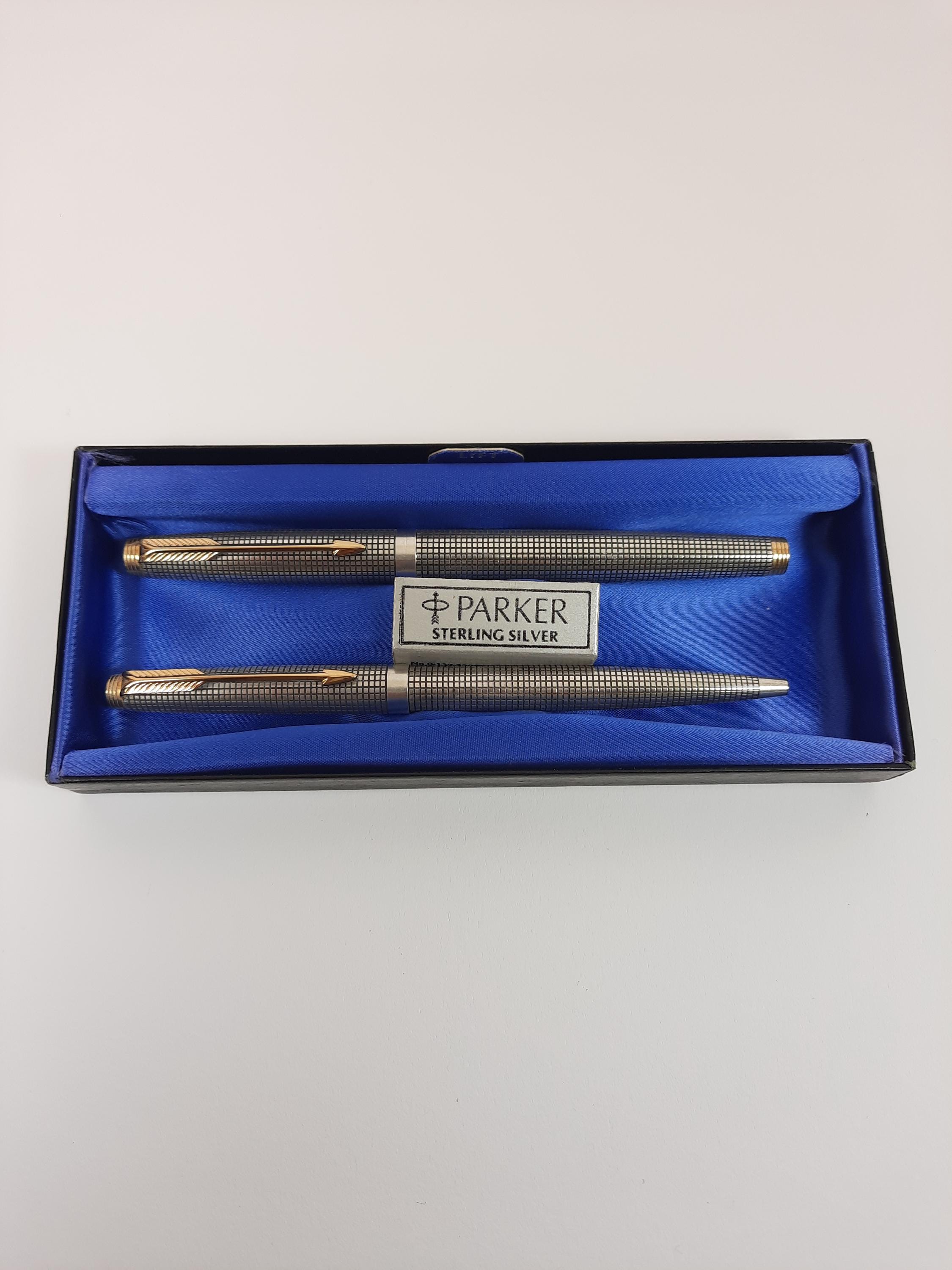 Rare Parker 75 Cisele Sterling Silver Pen Set With Original Box - Etsy