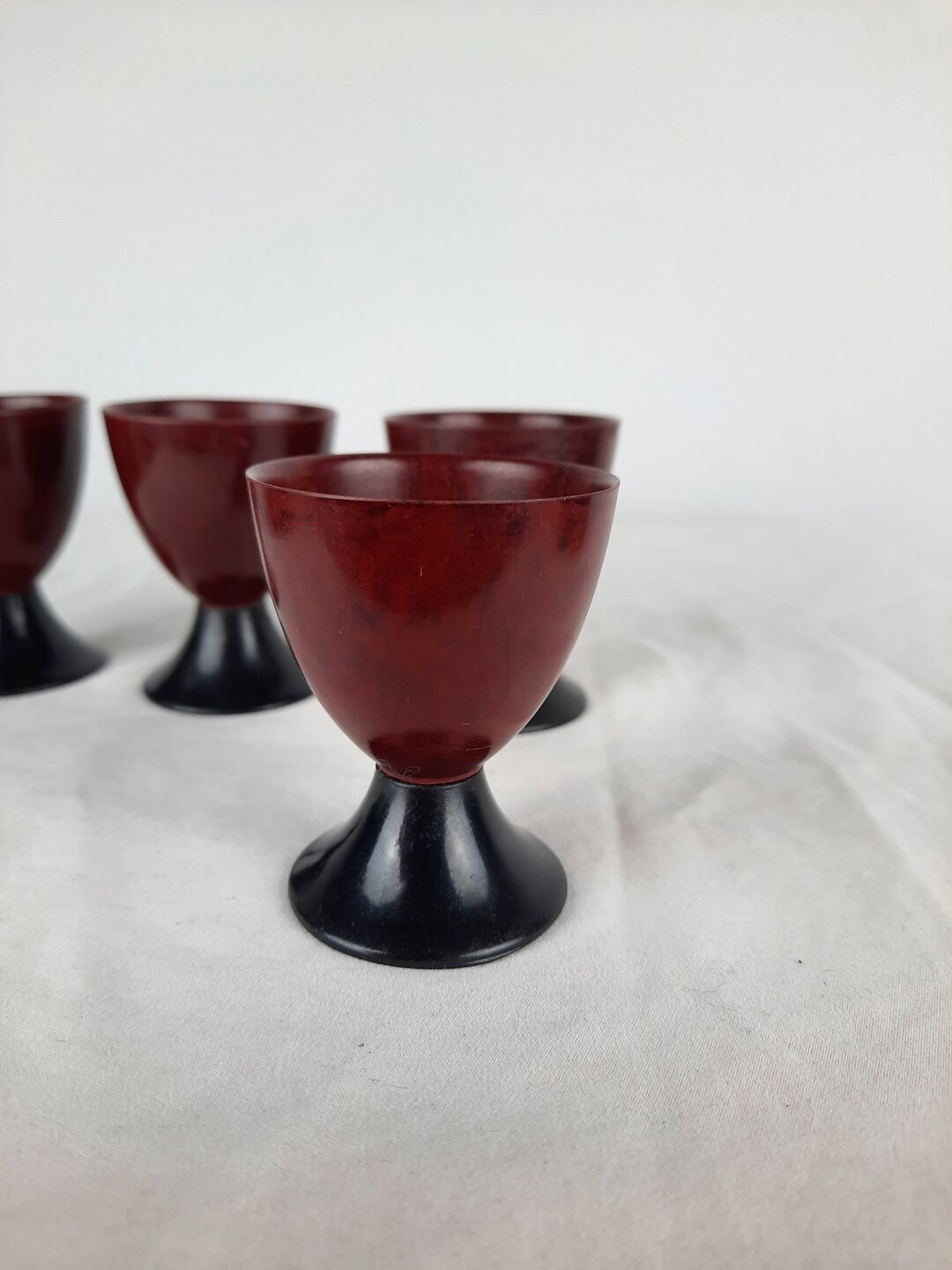 Bakelite Egg Cups 1930 Set of 4 - Etsy