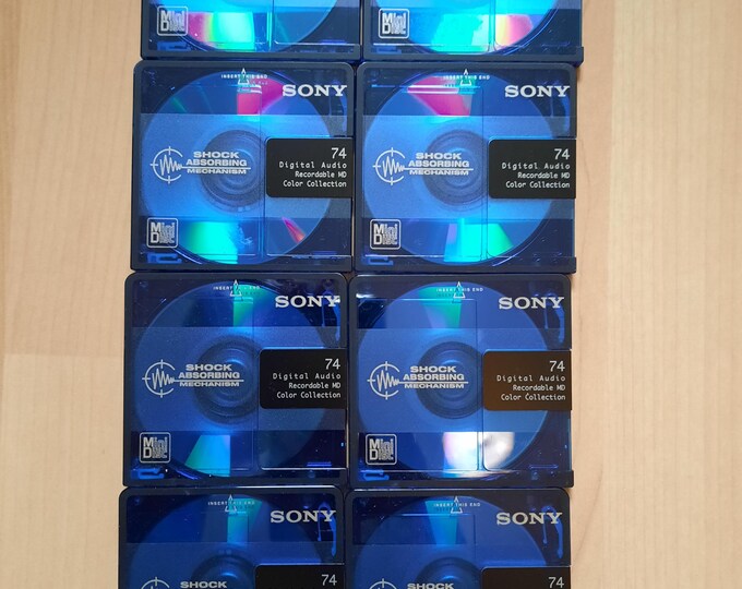 Lot Van 8 Sony Mini Discs Gebruikt Shock Absorbing Color Collection - Etsy