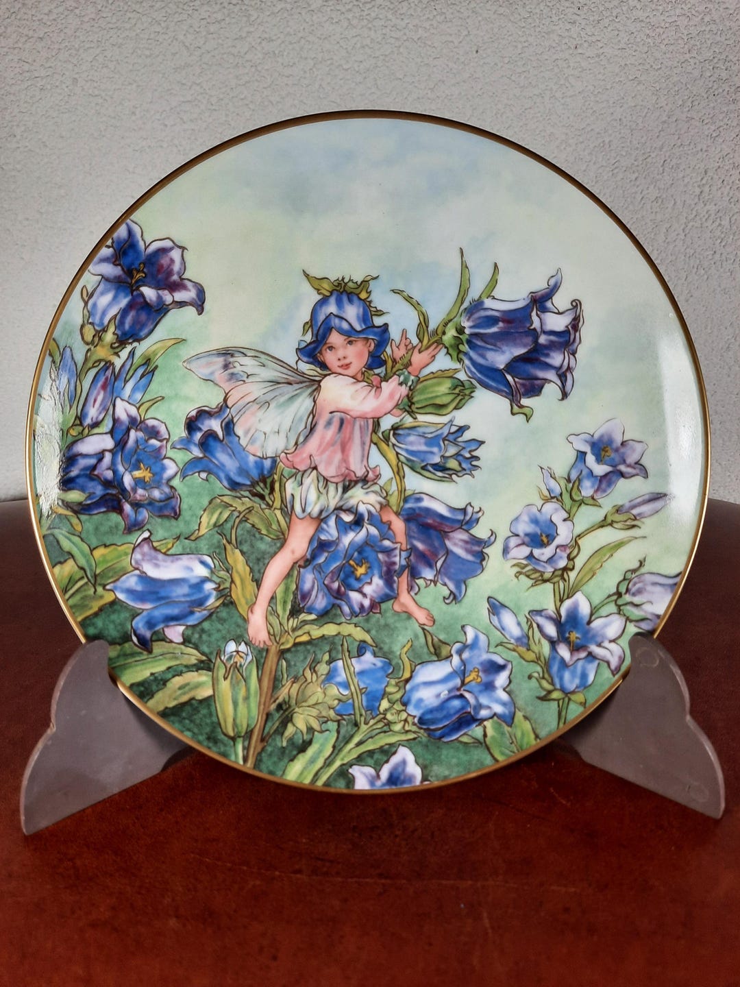 Porcelain Wall Plate: the Canterbury Bell Fairy. 5th Issue Flower ...