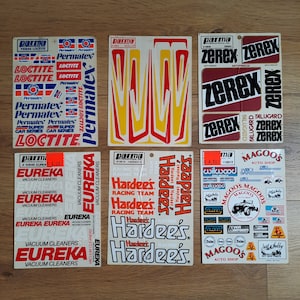 Parma | Vintage Decals | RC Models | Nascar | 6 Sheets - Etsy