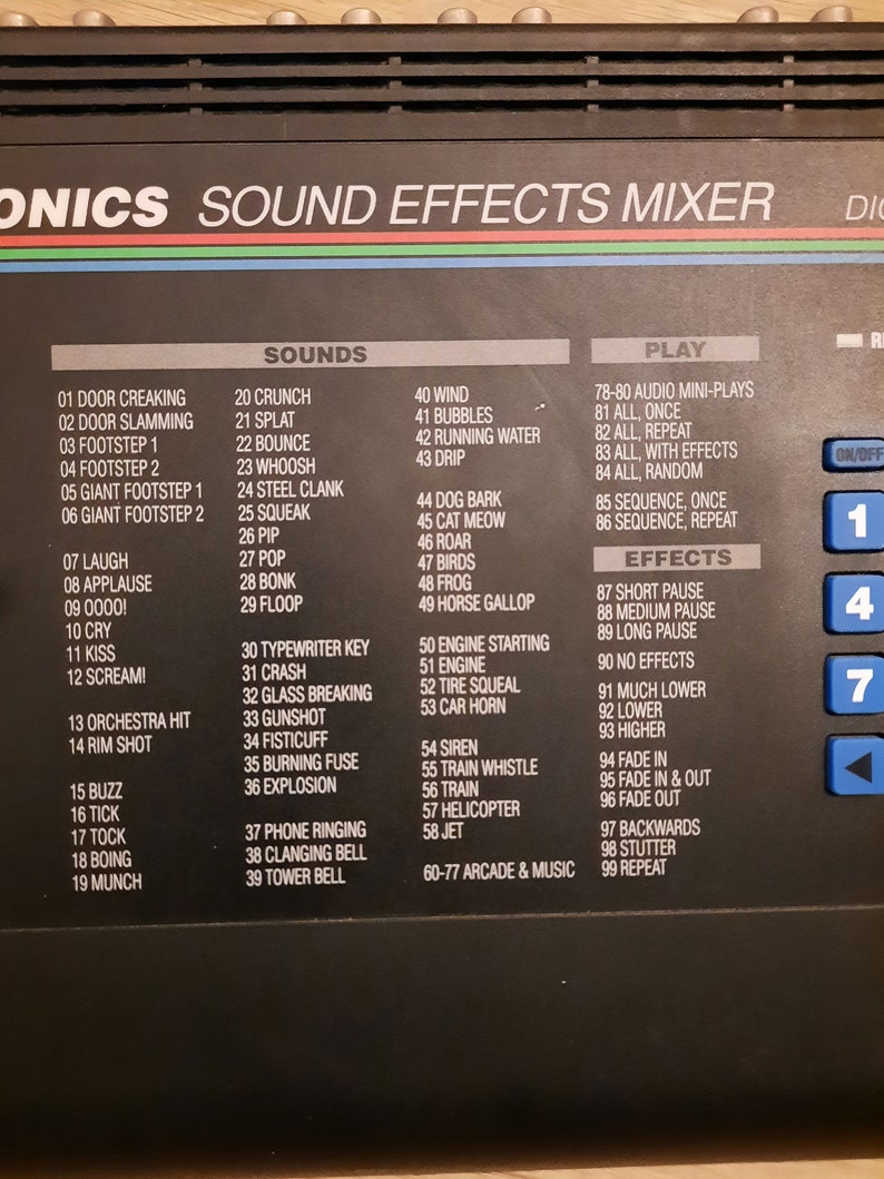 Videonics Sound Effects Mixer, Boing Box, Video Production, Broadcast ...
