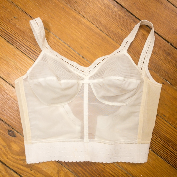 White Bullet Bra - Etsy