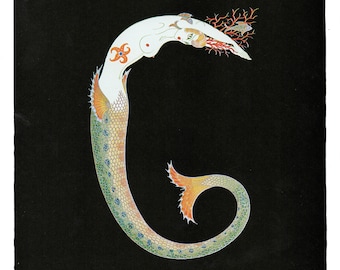 THE PORTRAIT Chic Original Vintage ERTE Art Deco Print Fashion - Etsy