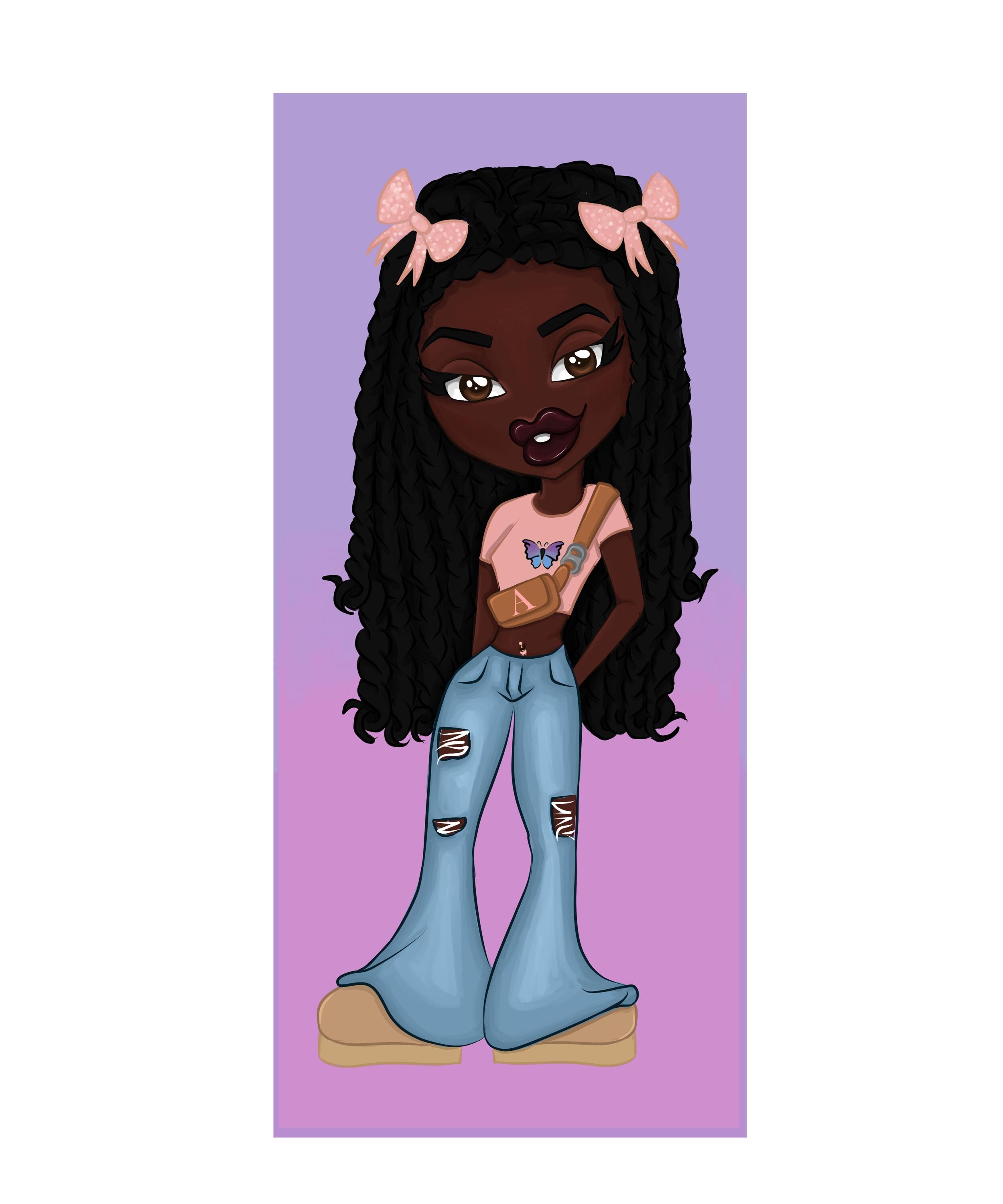 Printable Bratz Inspired Portrait Full Body - Etsy