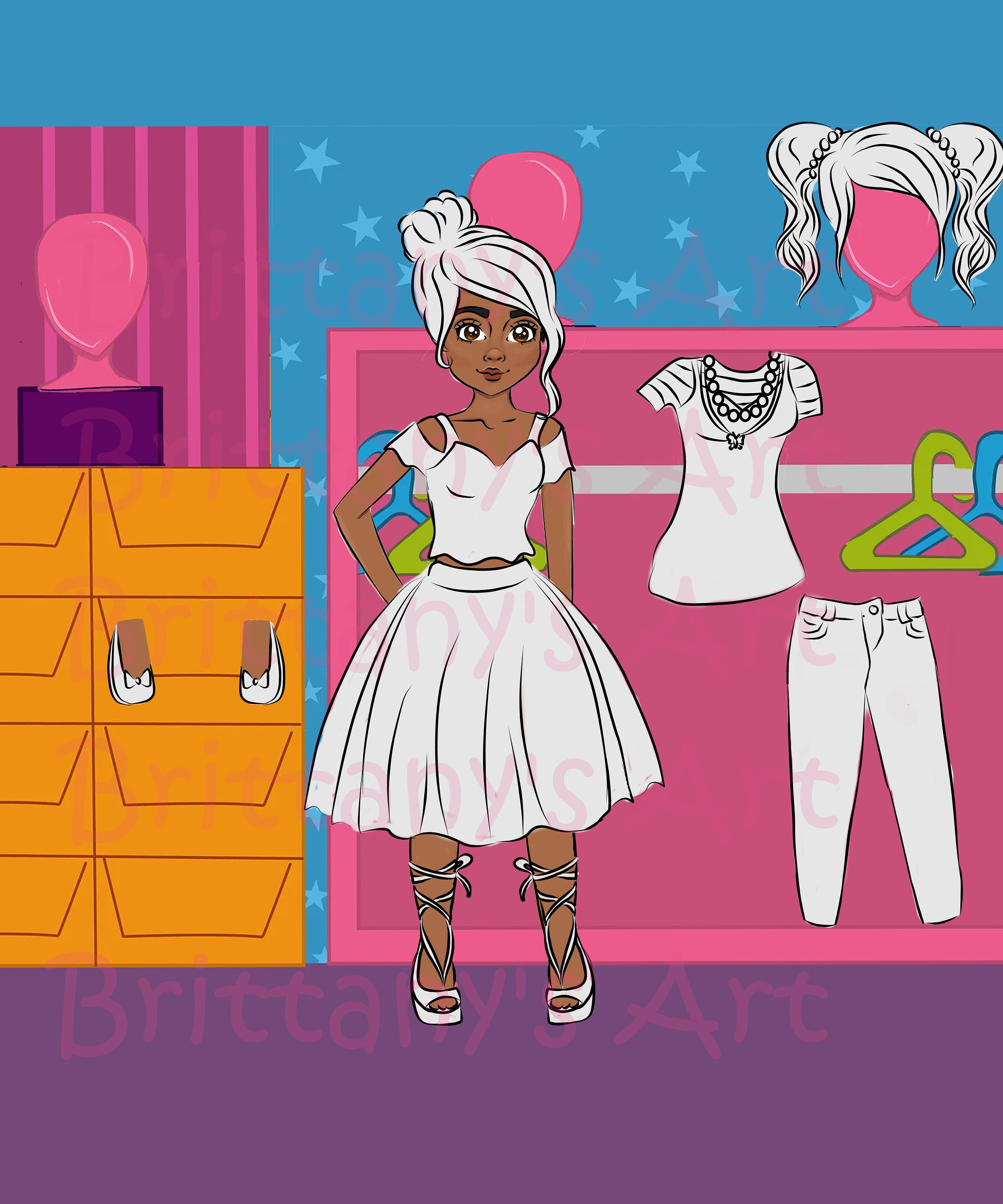 Paper Doll Makayla- Brittany's Doll Collection - Etsy