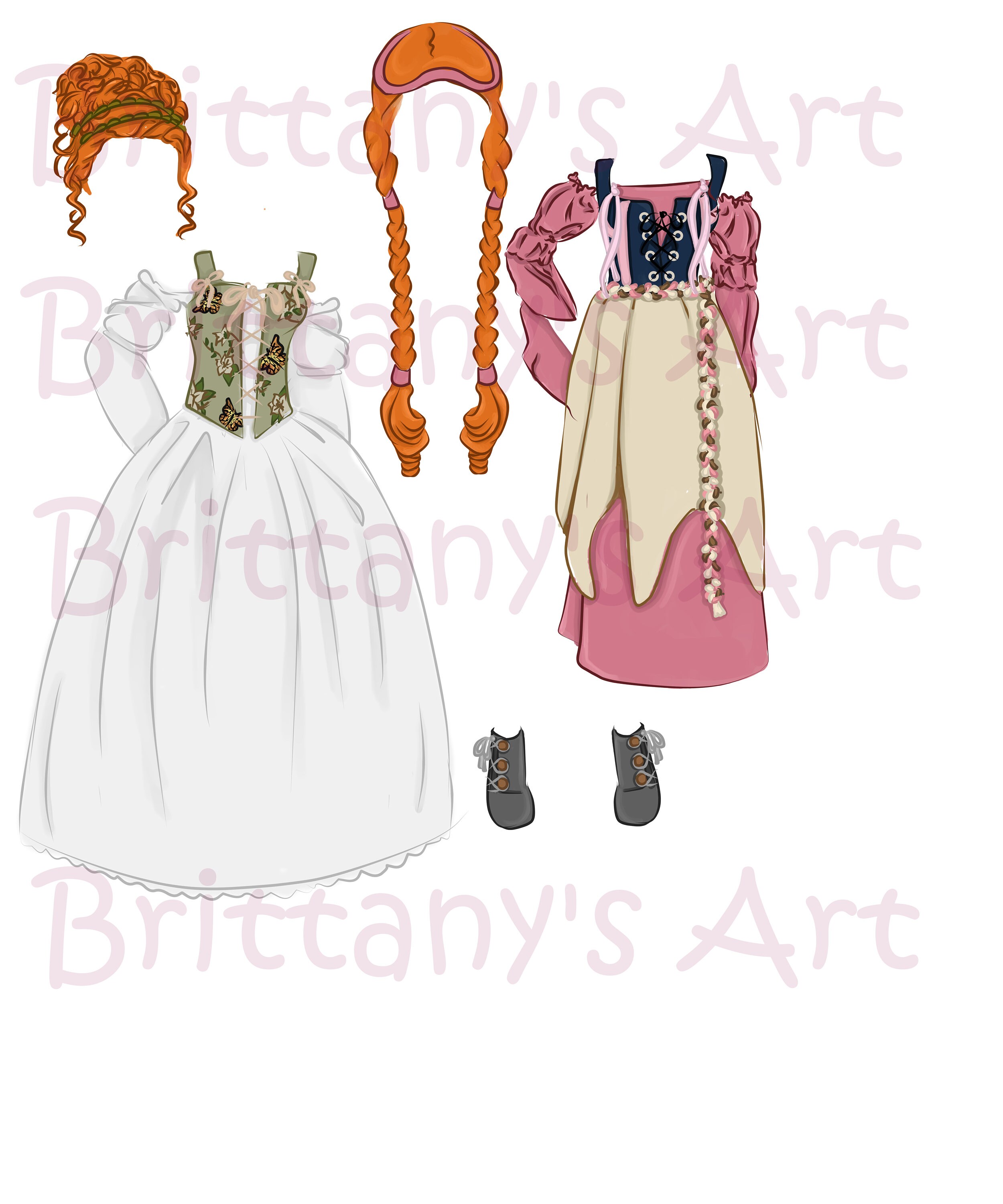Renaissance Inspired Paper Doll Clothes - Etsy