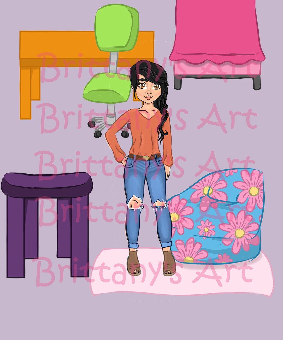 Paper Doll Kalyn- Brittany's Doll Collection - Etsy