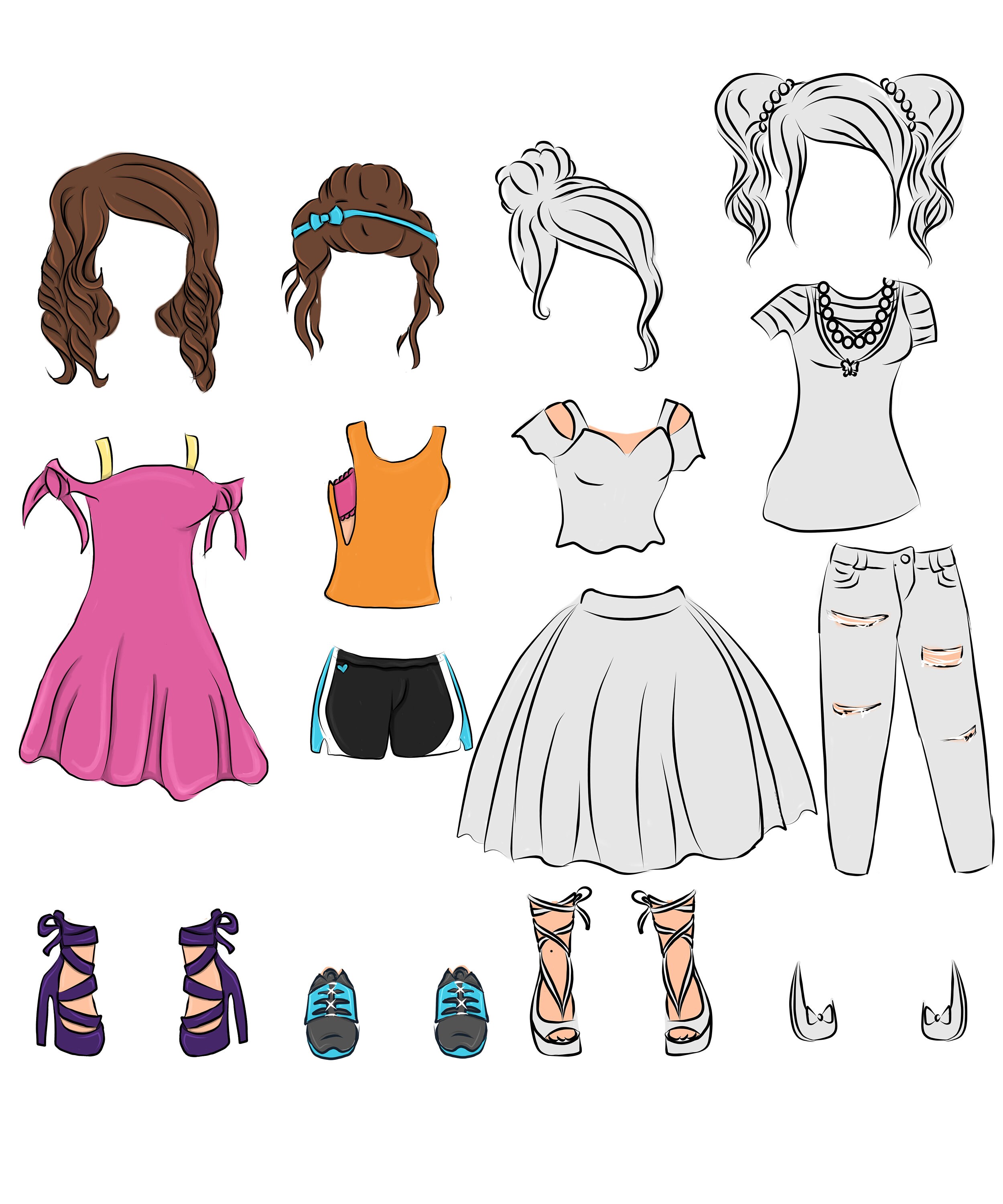 Customizable Handmade Paper Doll: Choose What Your Doll Looks - Etsy
