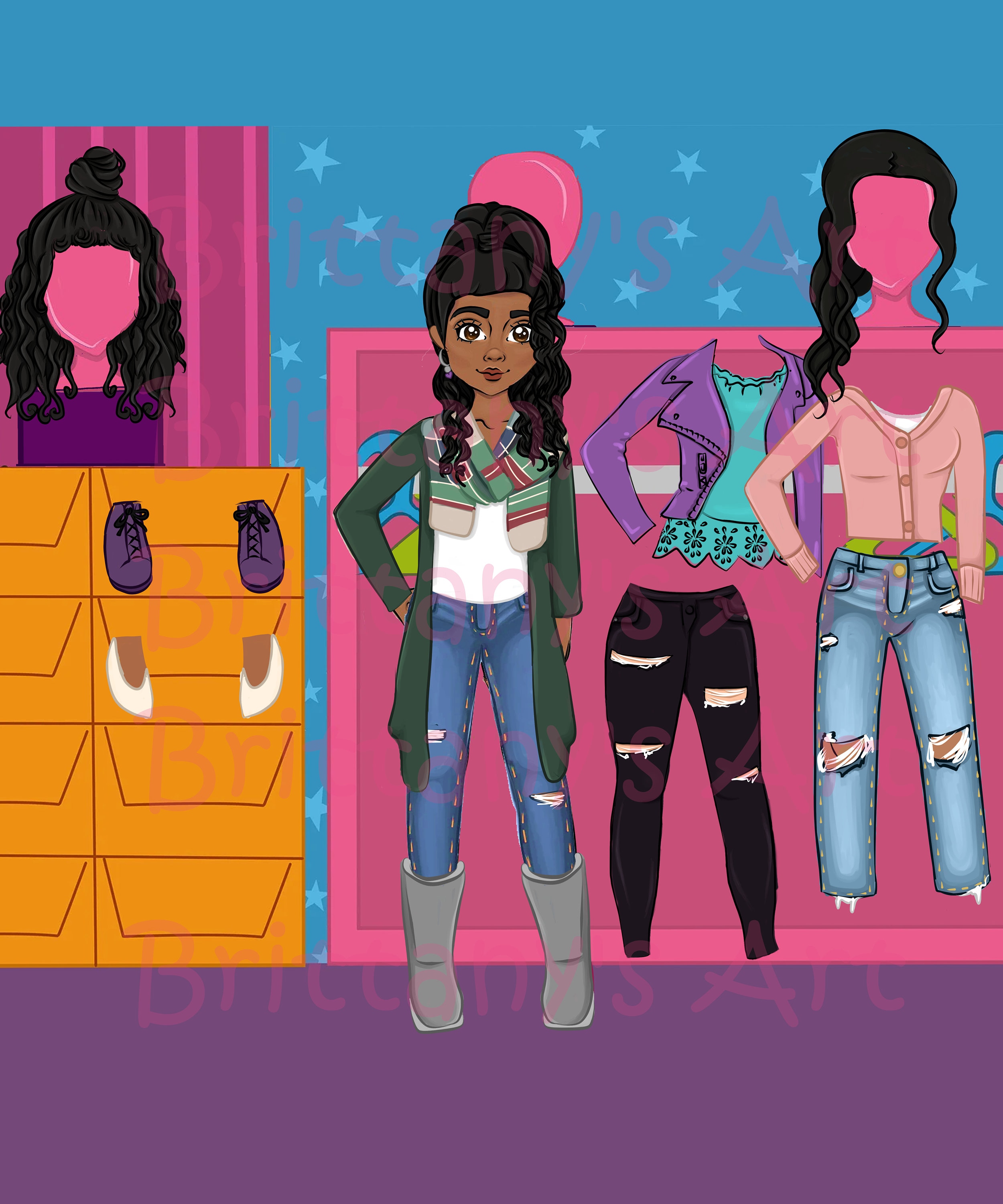 Paper Doll Makayla- Brittany's Doll Collection - Etsy