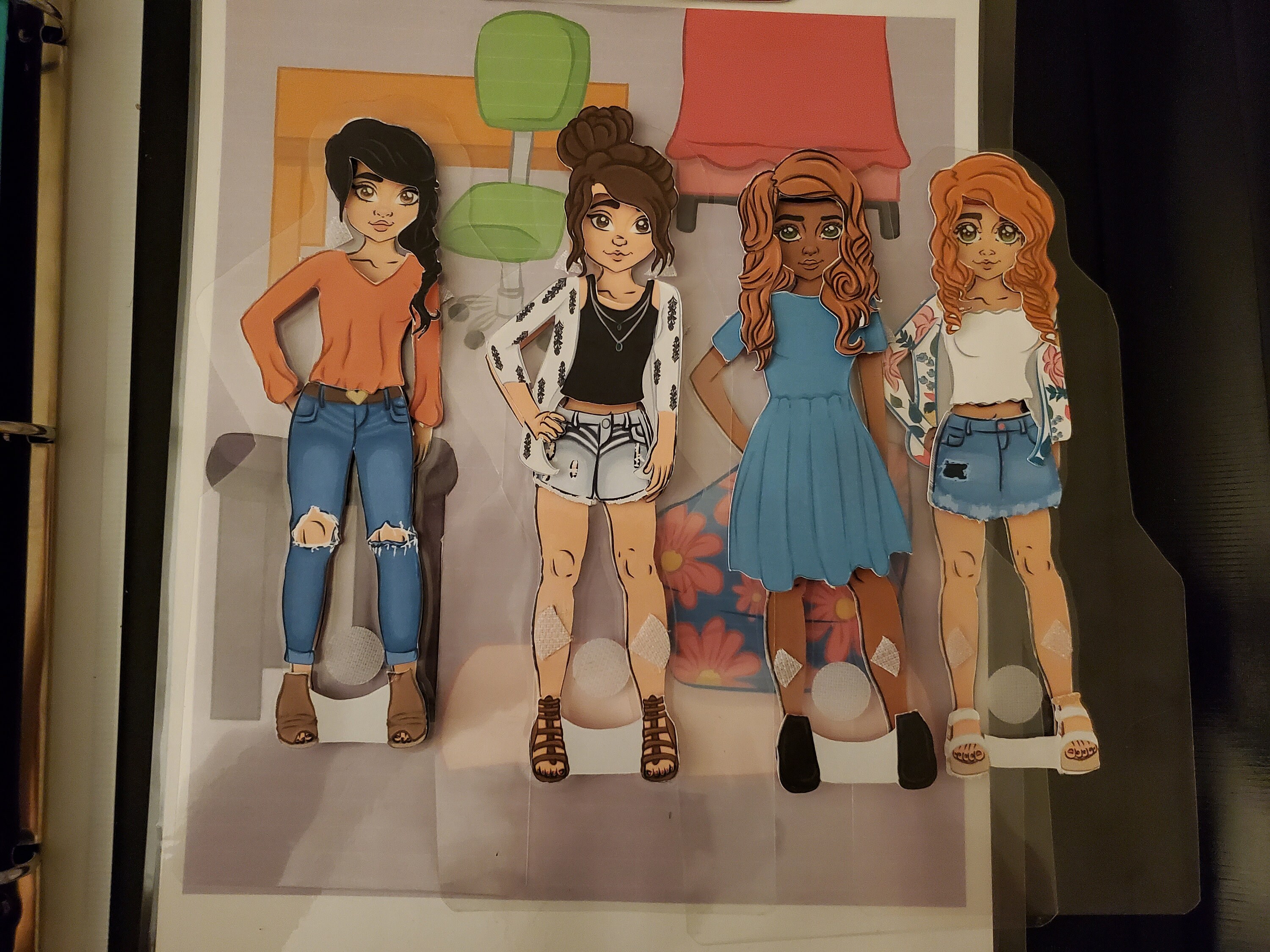 Handmade Paper Doll: Kourtney - Etsy