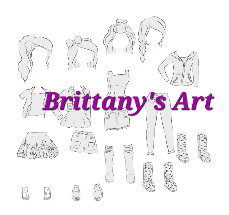 Abby Paper Doll to Color - Etsy