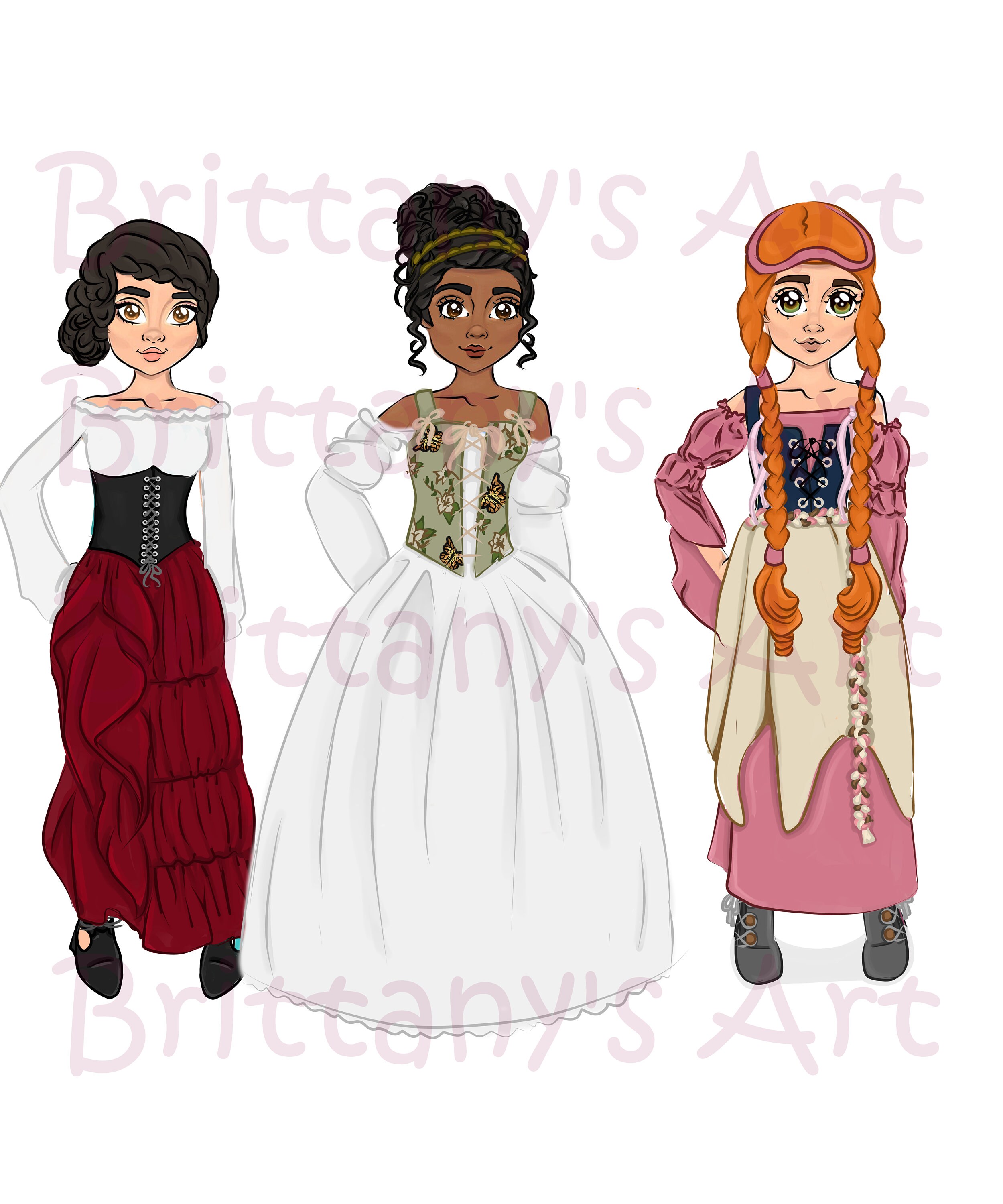 Renaissance Inspired Paper Doll Clothes - Etsy