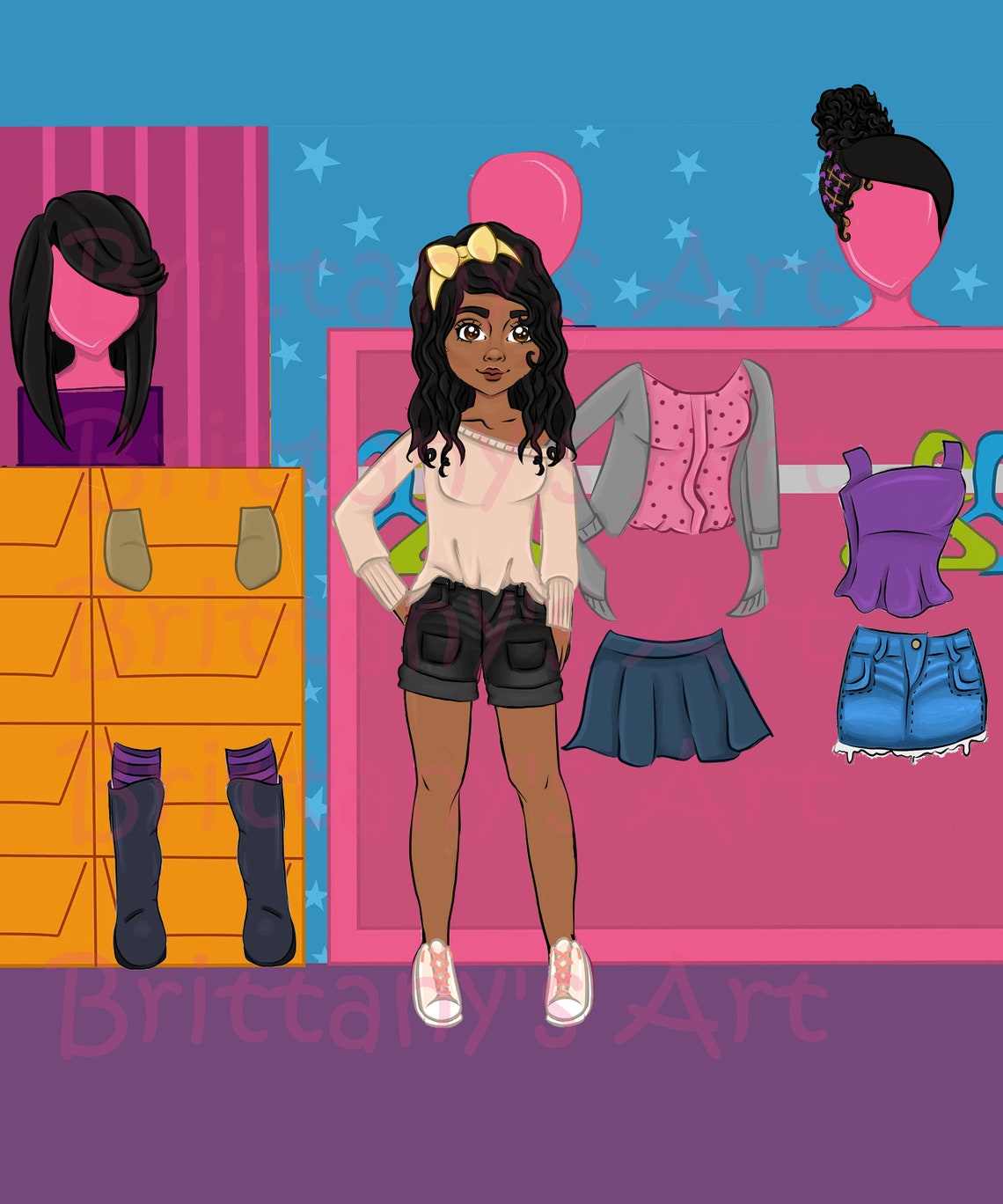 Paper Doll Makayla- Brittany's Doll Collection - Etsy