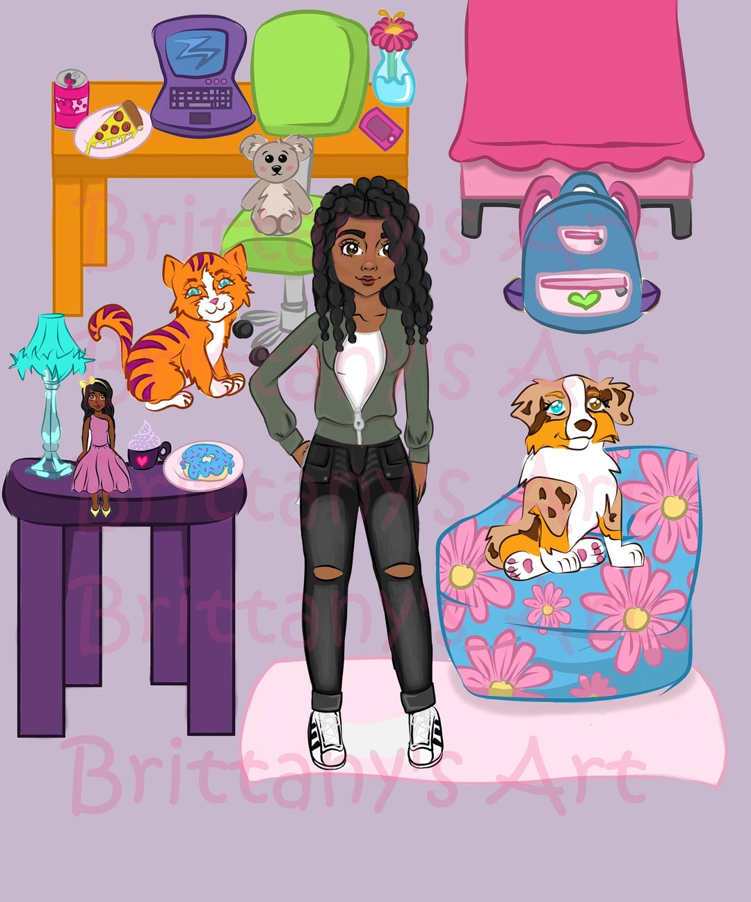 Paper Doll Makayla Brittany's Doll Collection - Etsy